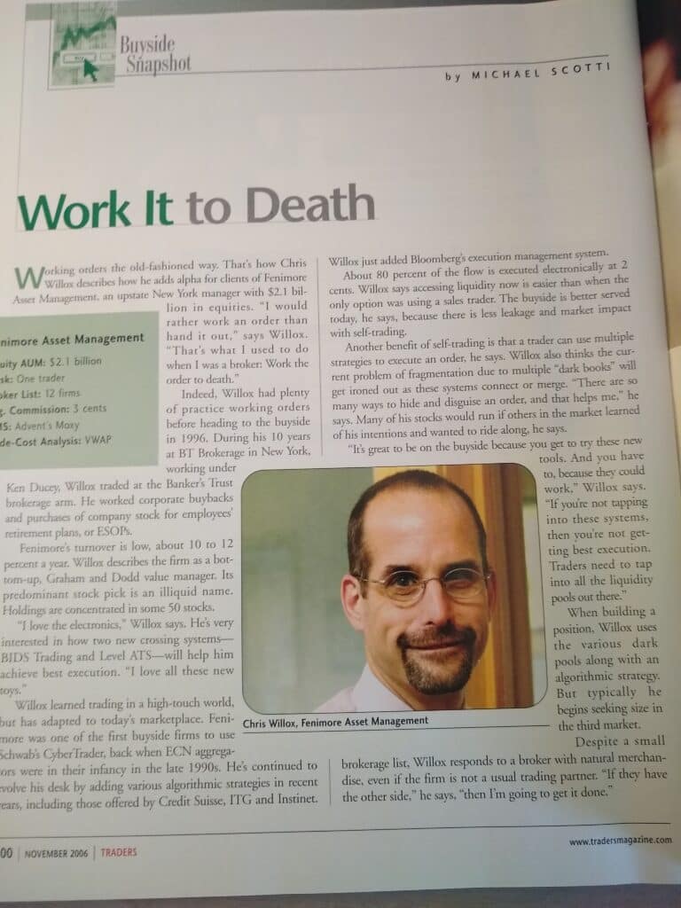 FLASH FRIDAY: Catching Up with Chris Willox - Traders Magazine